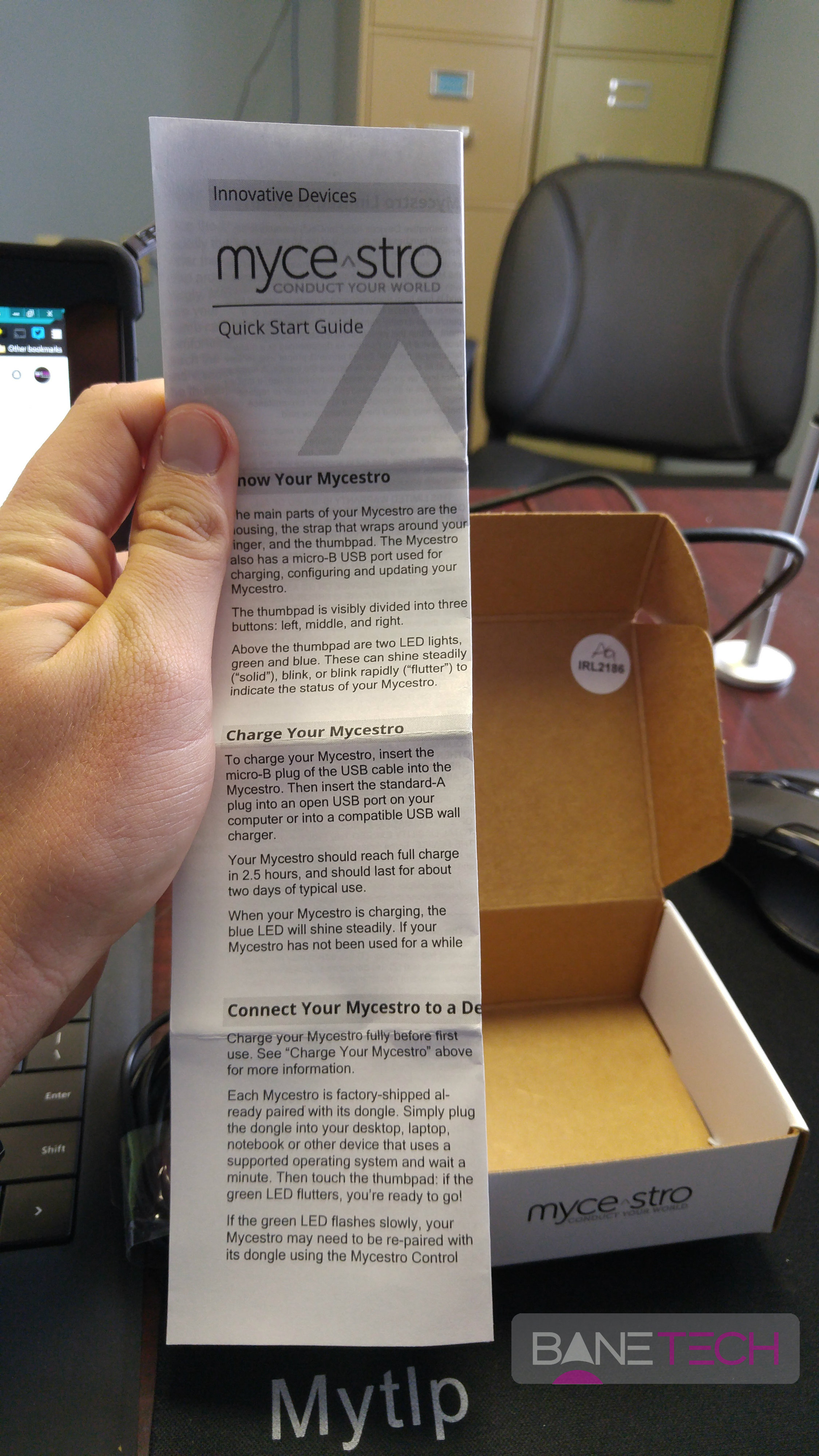 [Review] Mycestro - A wearable mouse that fits on the index finger