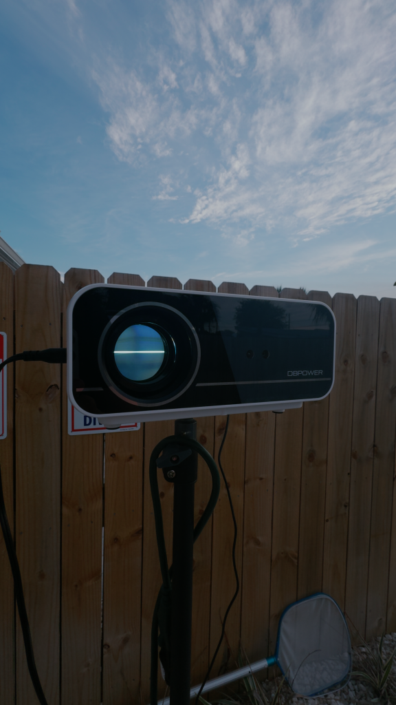DBPOWER Projector: Enhancing Outdoor Movie Nights - Bane Tech